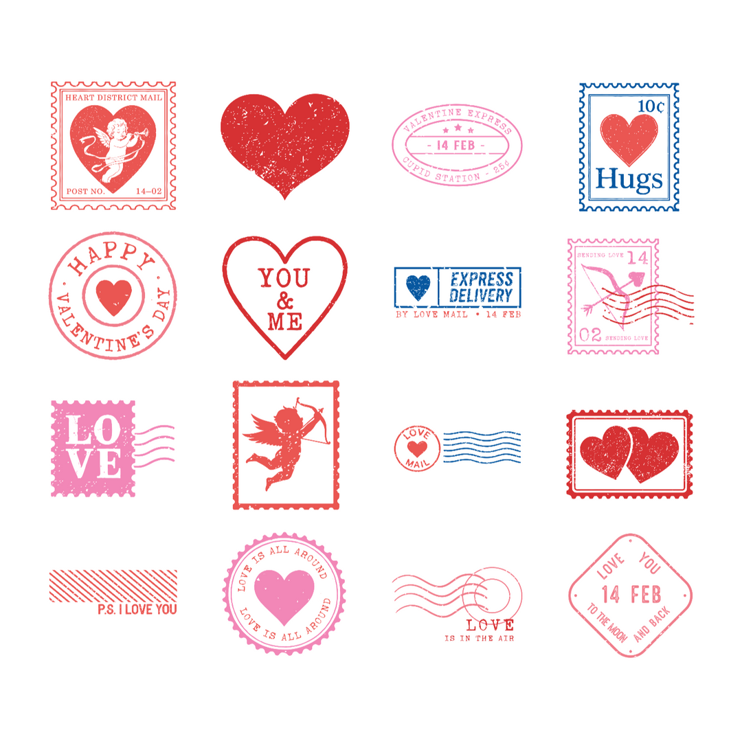 20811 Love Letters – Waterslide Decal for Enamel, Glass & Ceramic – Twisted Turtle Studio