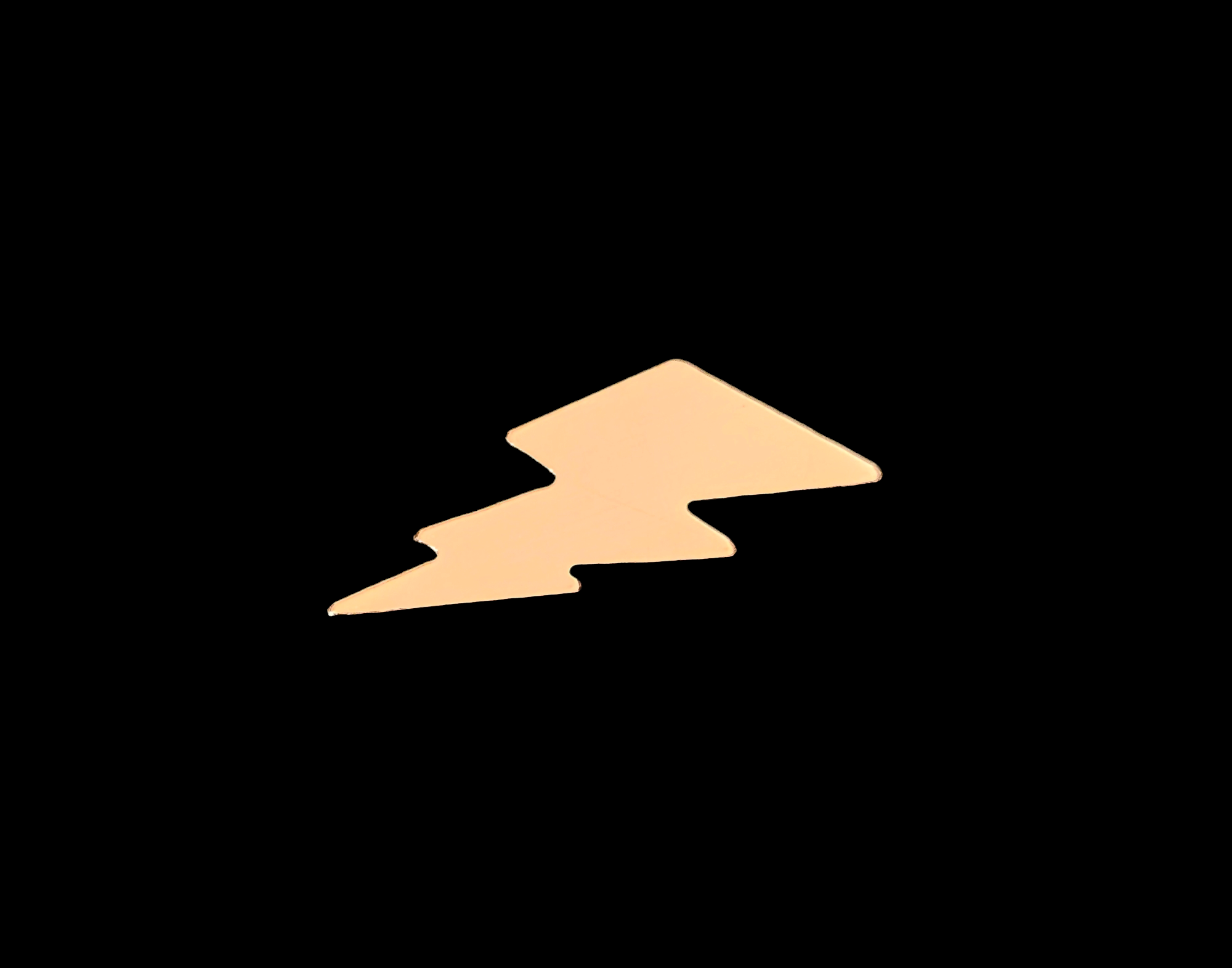 F6289 Lightning Bolt Metal Blank – Twisted Turtle Studio