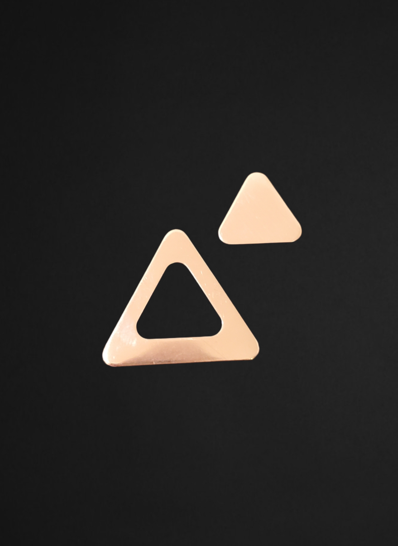 H0007 Triangle Inside Triangle Cutout Shape Metal Blanks – Twisted ...