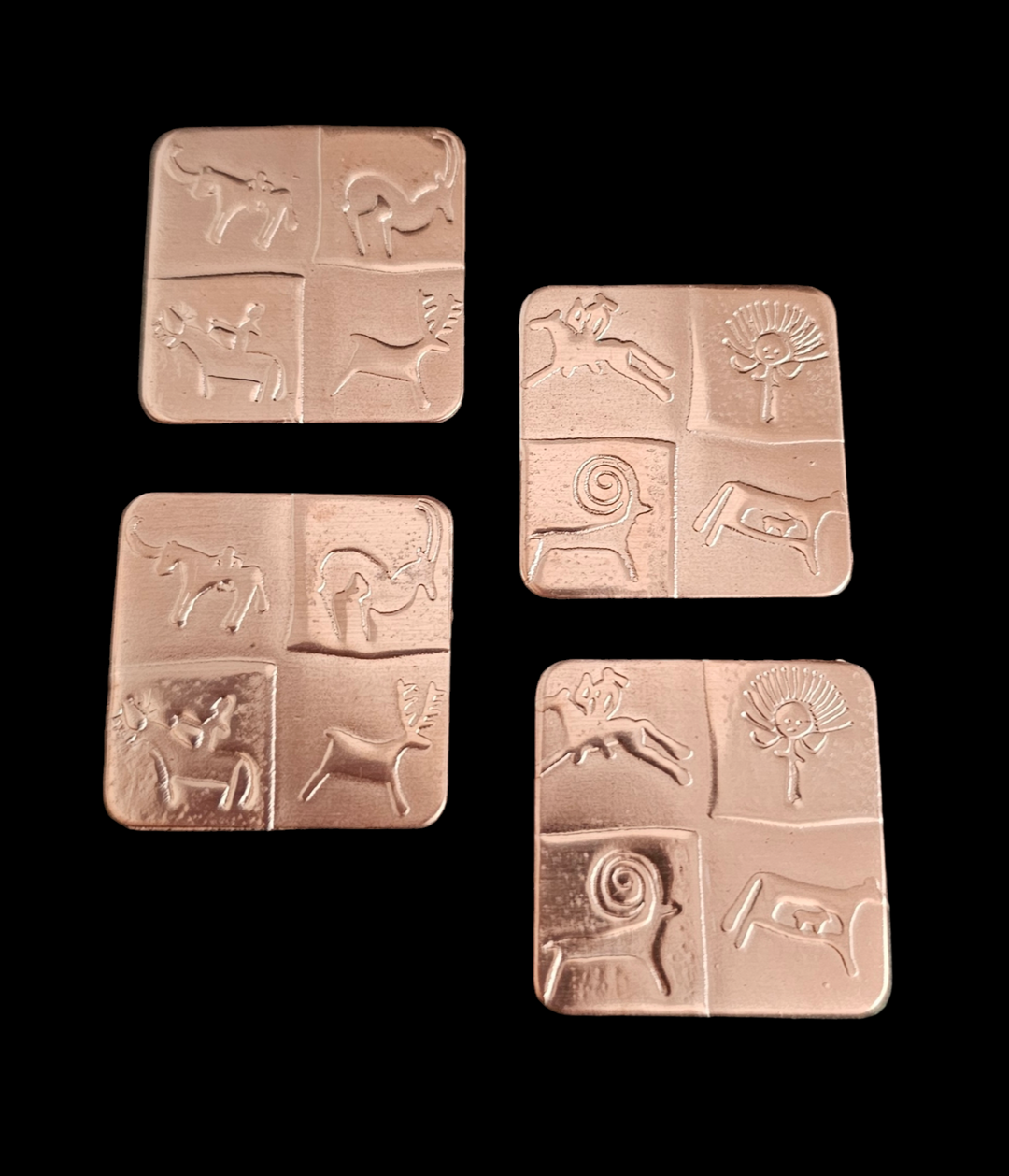 TMS-0002 Square Textured Metal Blanks – Twisted Turtle Studio