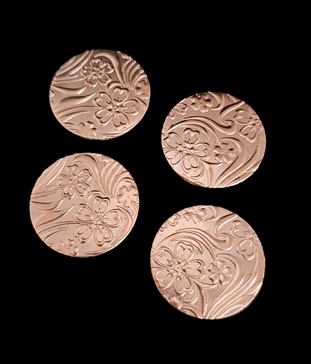 TMS-0004 Circles Textured Metal Blanks – Twisted Turtle Studio