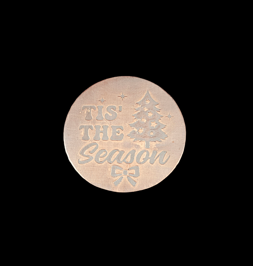 TMS-0015 'Tis The Season Textured Ornament Metal Blank – Twisted Turtle ...