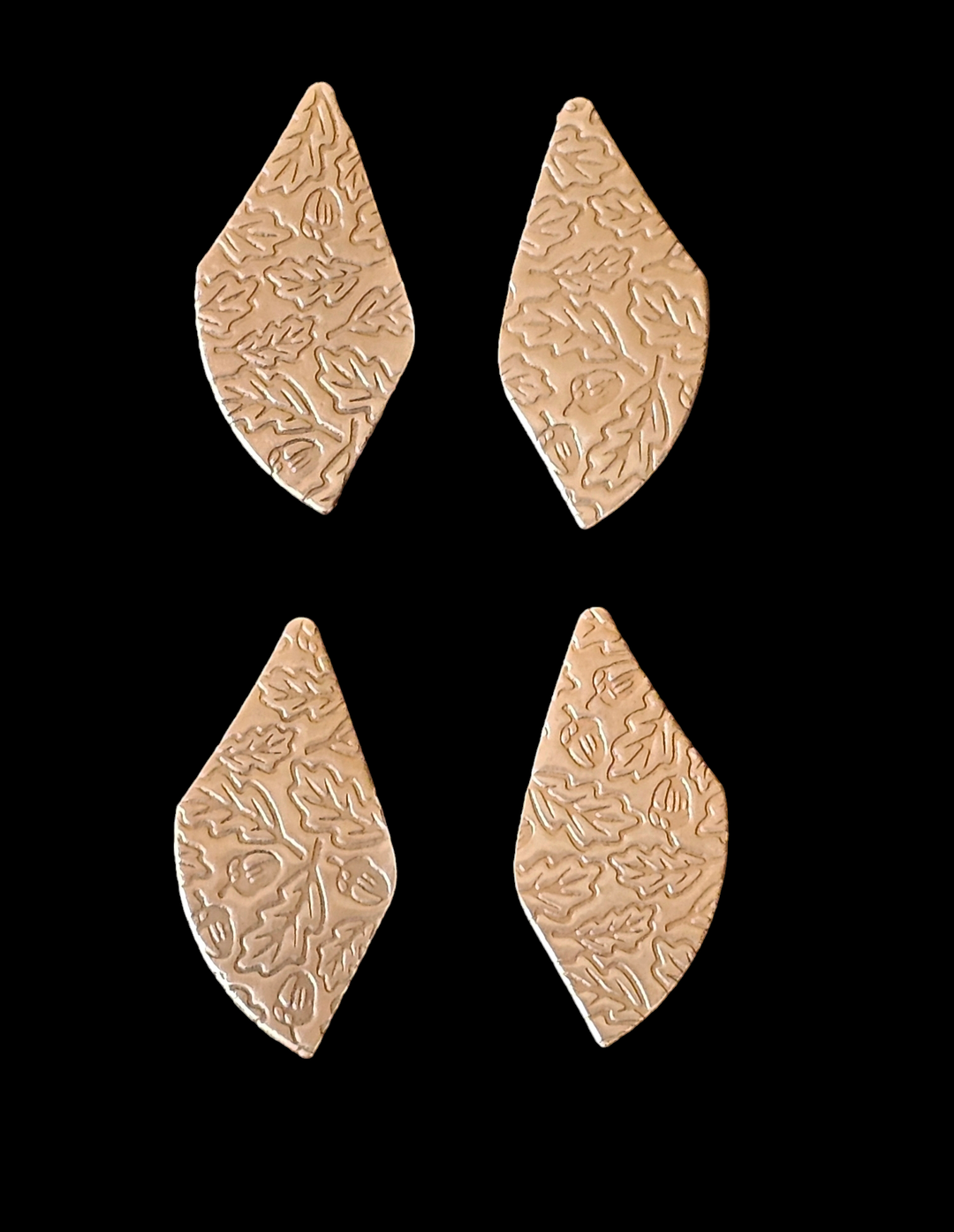 TMS-0305-0437 Leaves and Acorns Textured Metal Blanks – Twisted Turtle ...