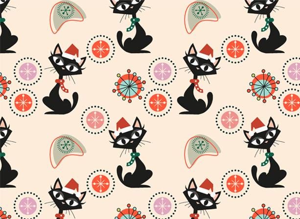 20707 Atomic Cat X'mas – Waterslide Decal for Enamel, Glass & Ceramic ...